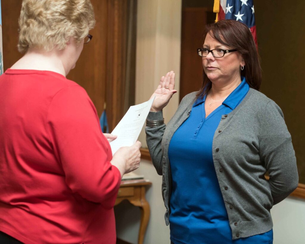 Carrie Croy Sworn In as OPEA President - OPEA