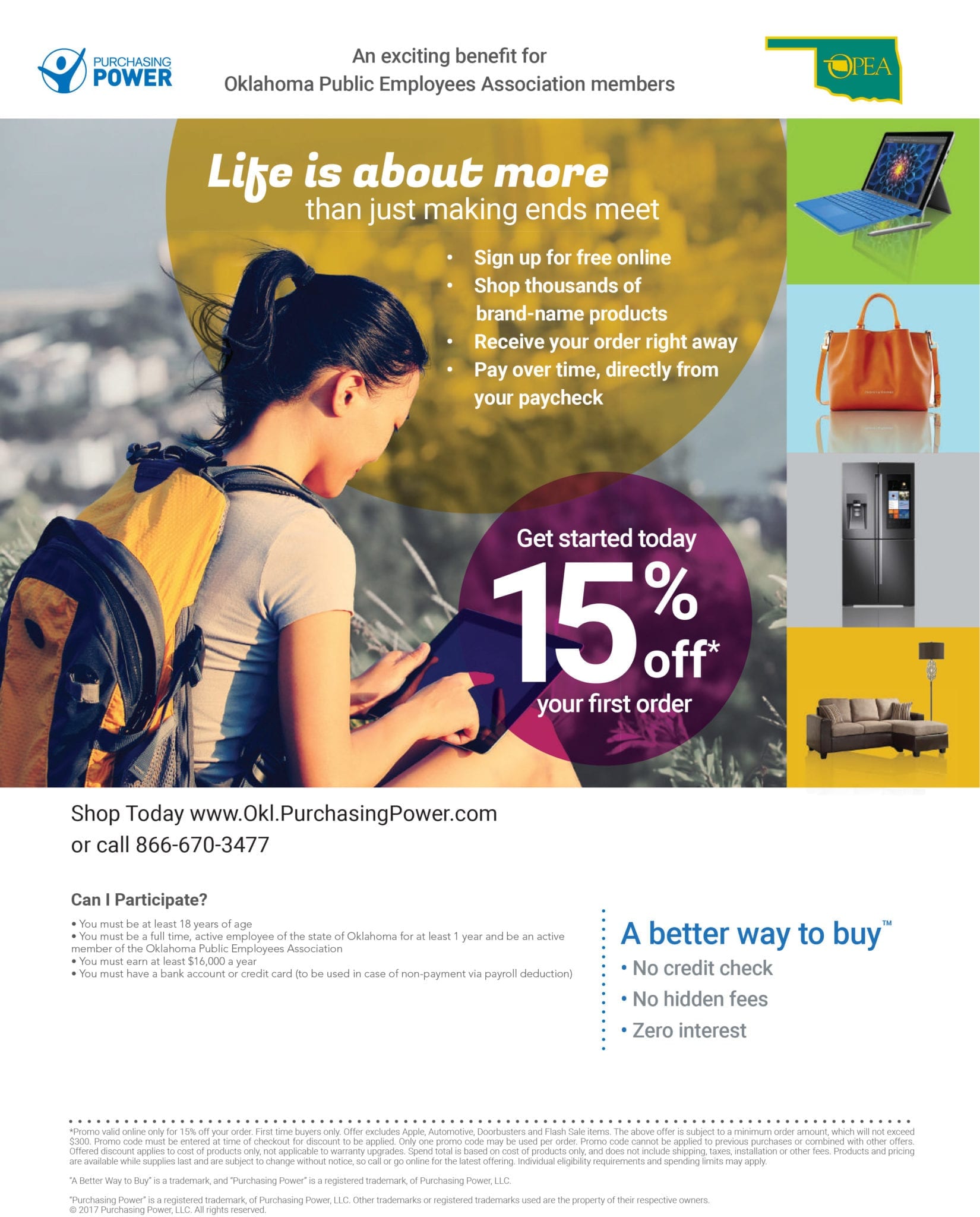 Purchasing Power Promotion Begins Today - OPEA